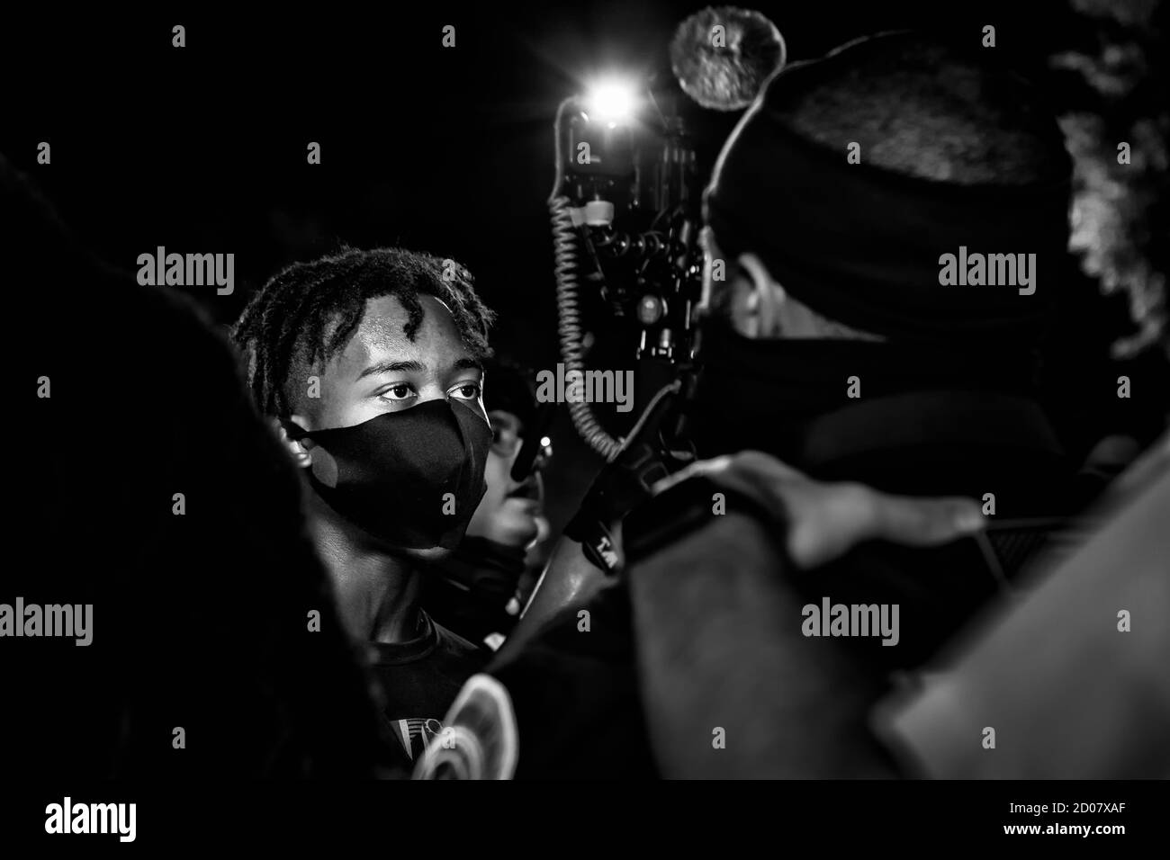 Police officer protester Black and White Stock Photos & Images - Alamy