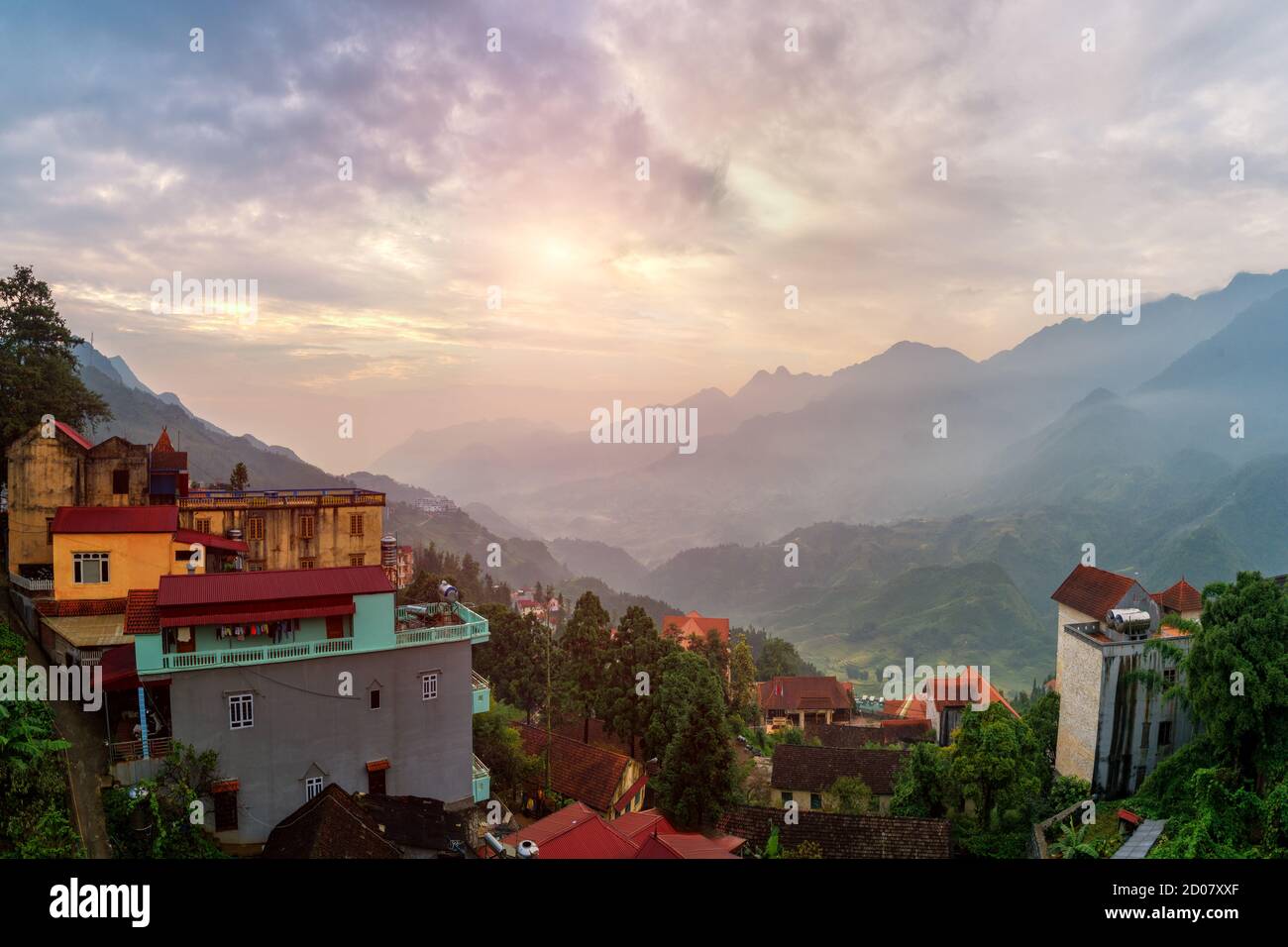 Sapa town cityscape hi-res stock photography and images - Alamy