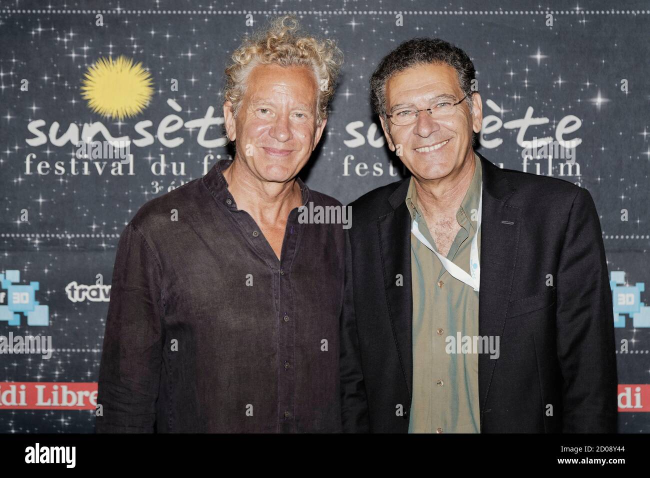 Sete, France. 8th July 2018. David Marconi, Director and Henri Cohen ...