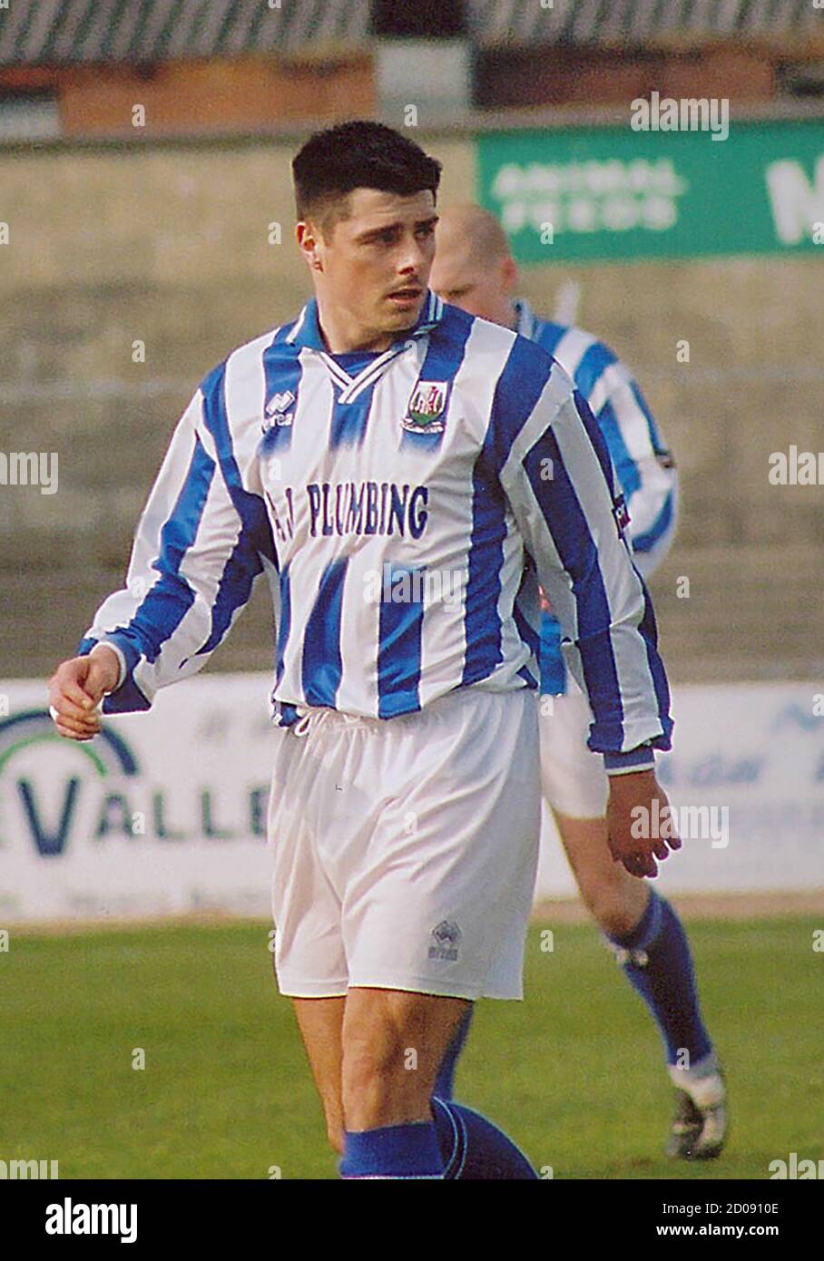 Robbie Brunton playing for Newry Town in the early noughties Stock ...