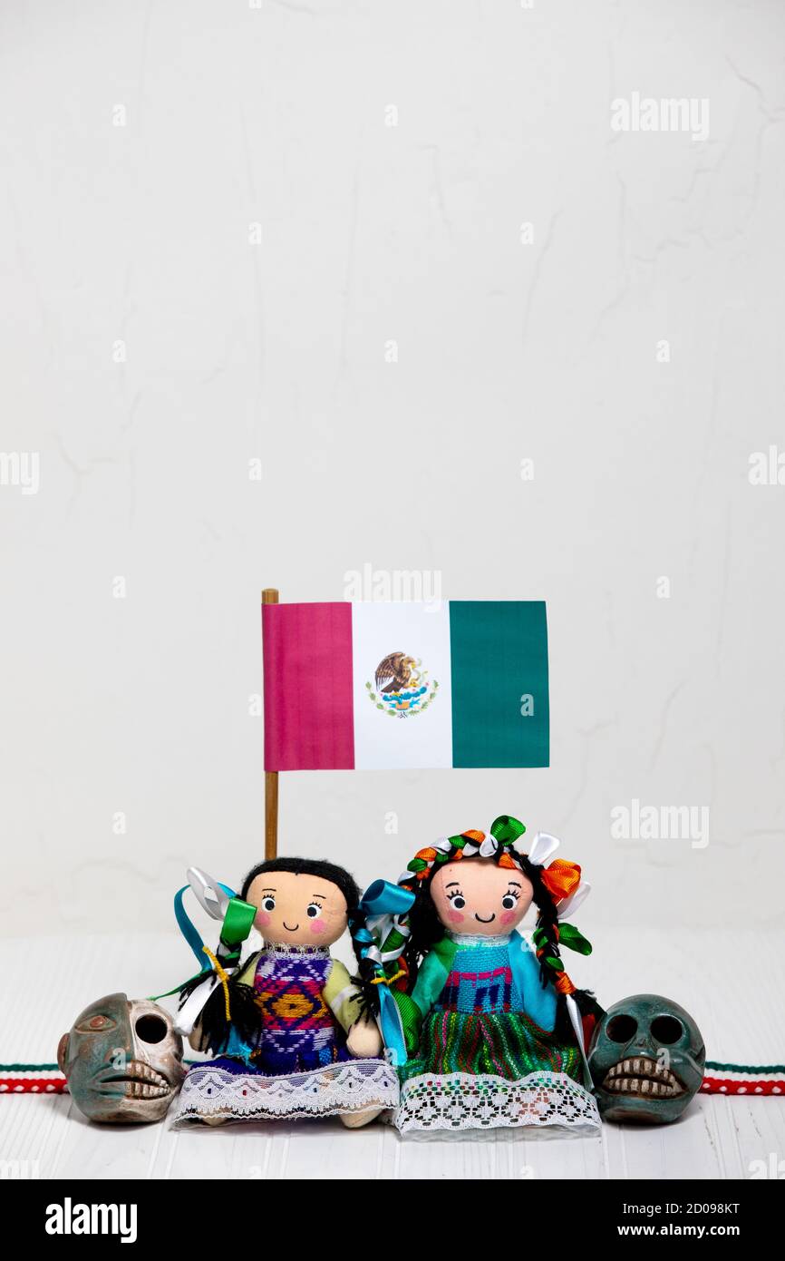 Mexican Independence day arrangement dolls Stock Photo - Alamy
