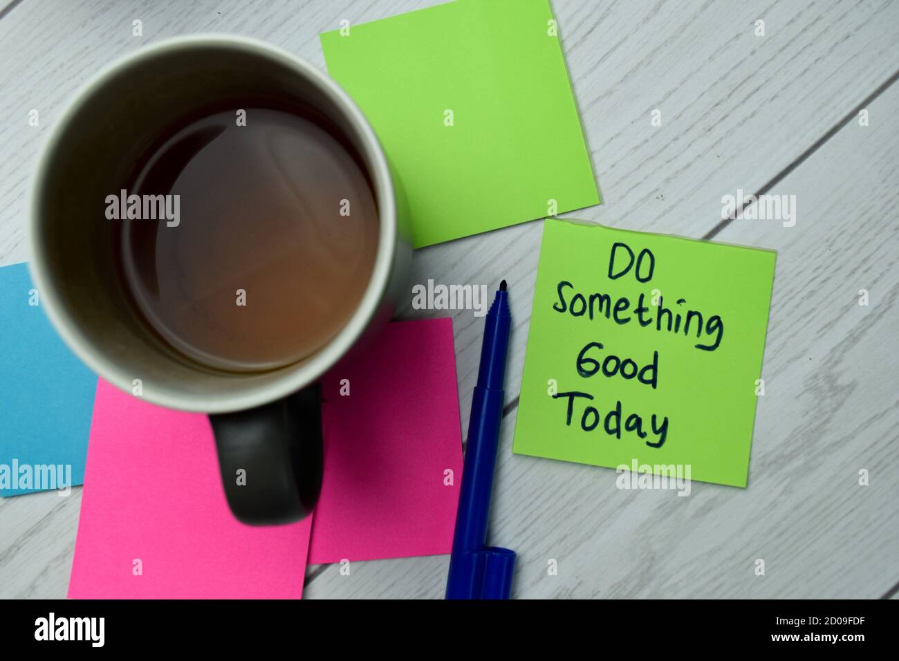 Do Something Good Today write on sticky notes isolated on office desk ...