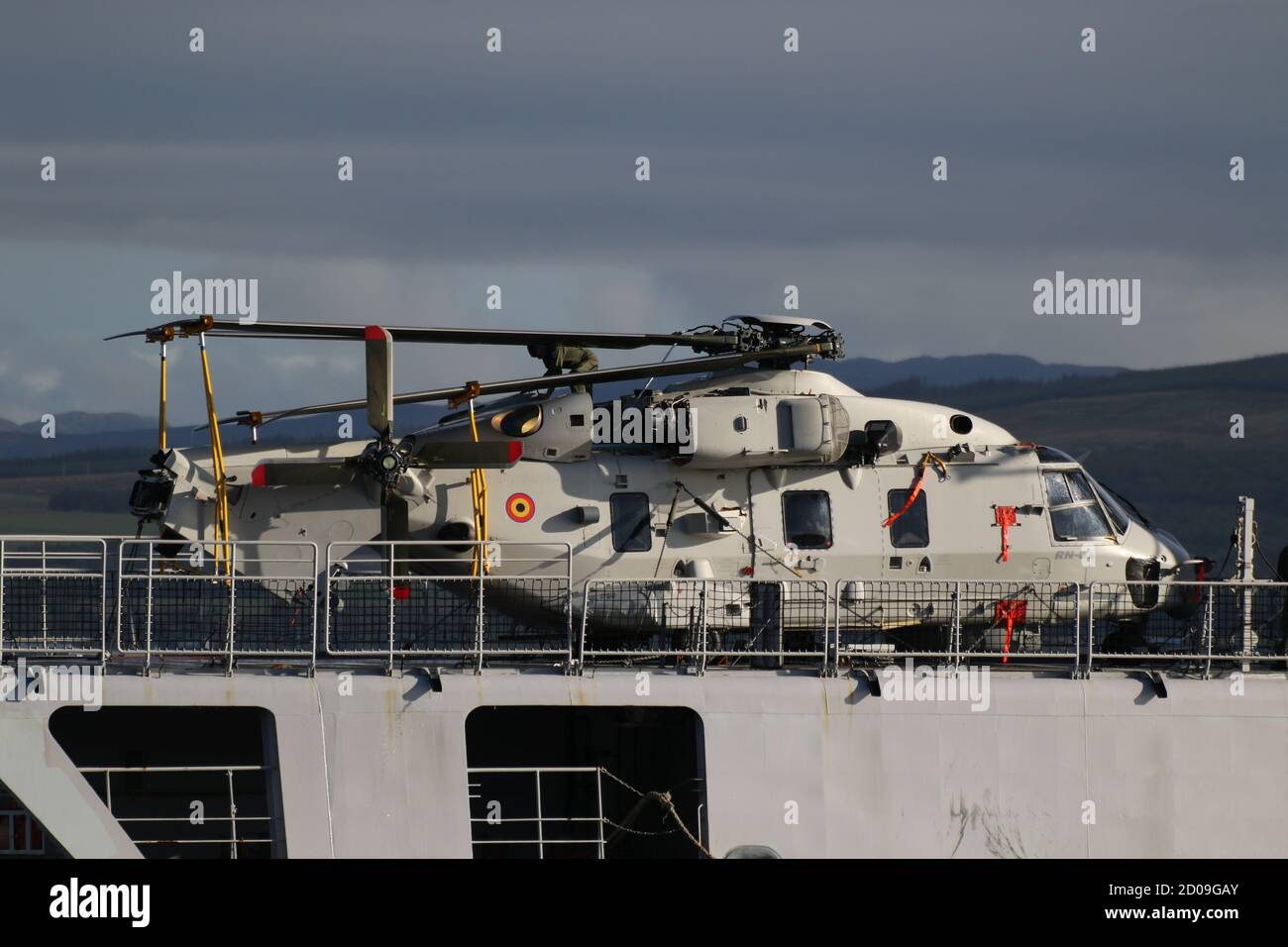 RN-03, a NHIndustries NH90 NFH (NATO Frigate Helicopter) operated by the Belgian Air Component ...