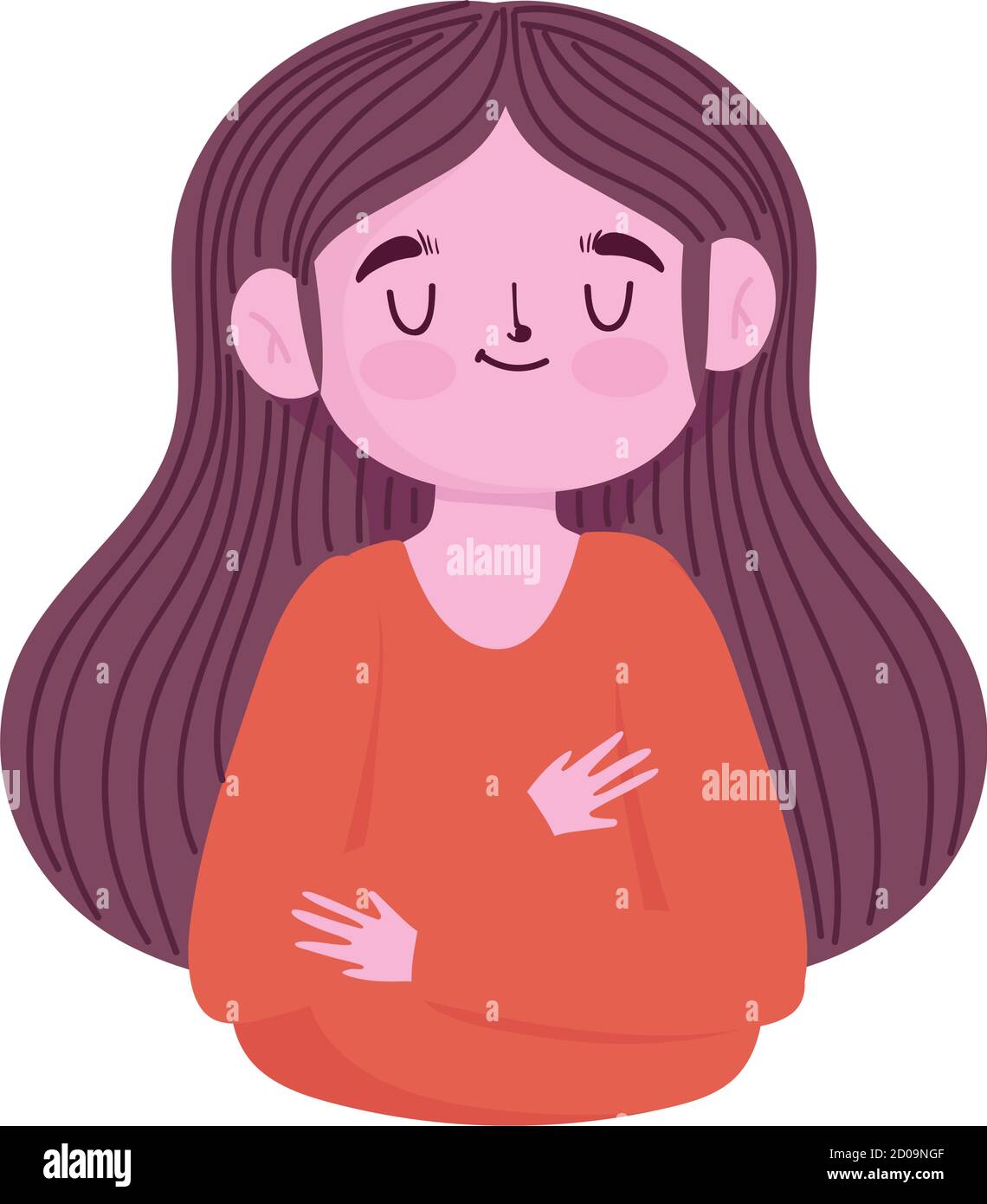 Cartoon Woman Folded Arms High Resolution Stock Photography and Images ...