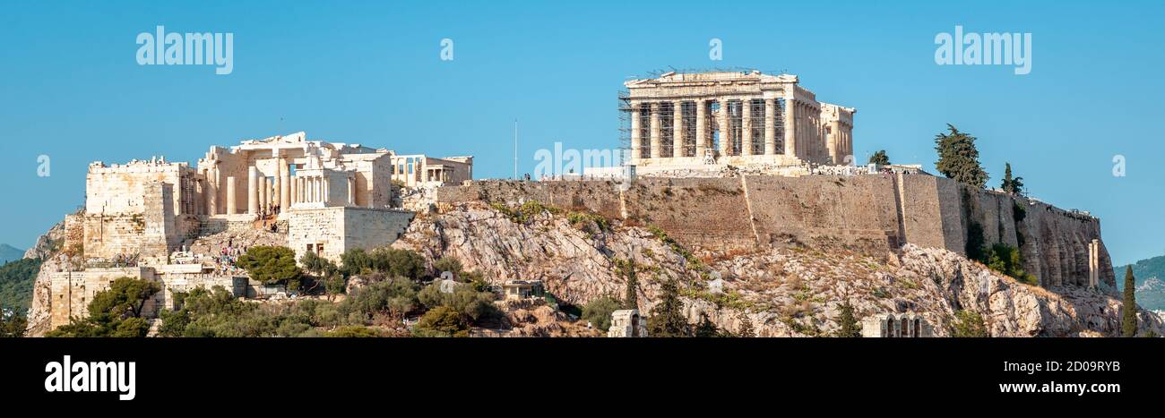 Acropolis with Parthenon in Athens, Greece. This place is famous ...