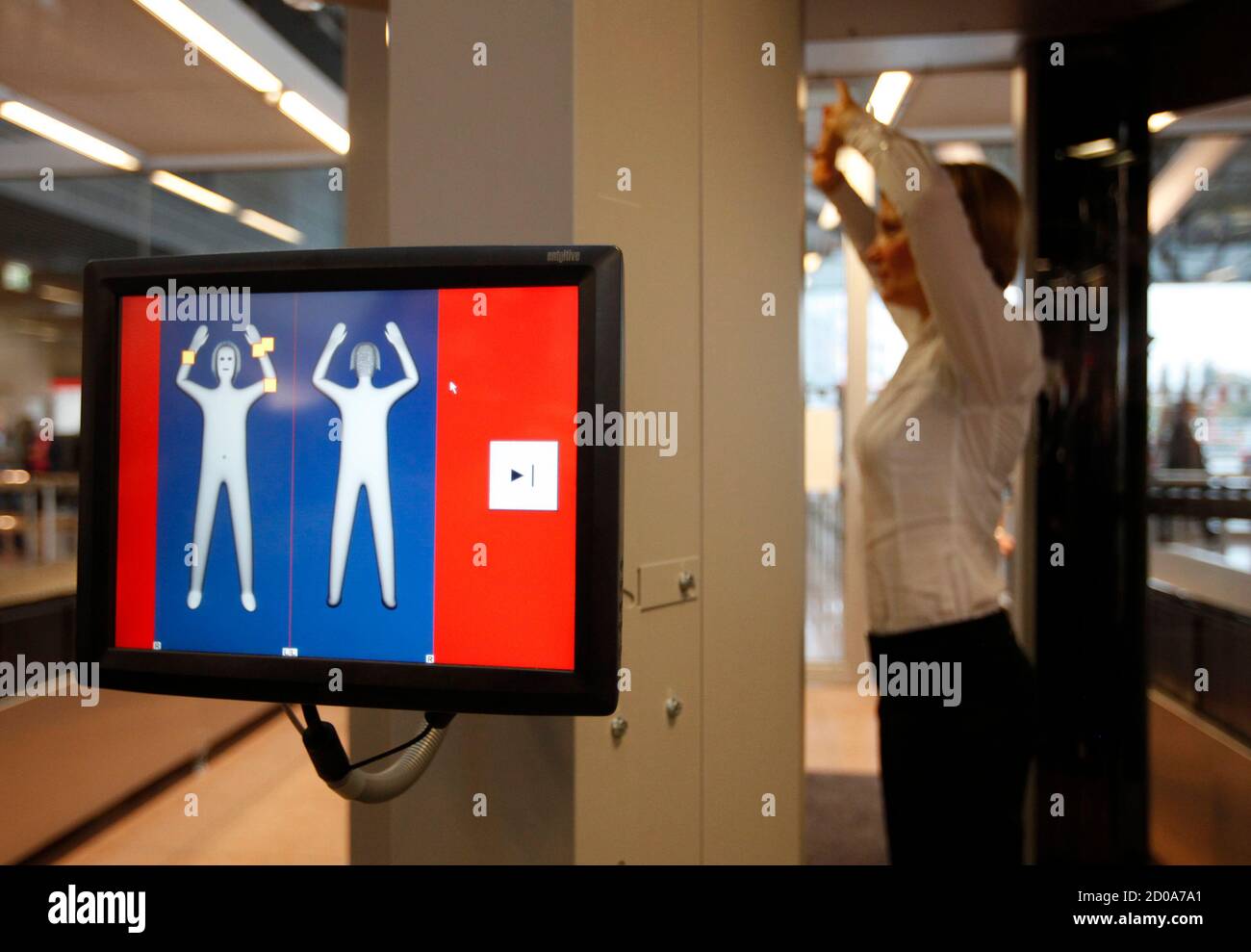 Woman In Body Scanner Airport High Resolution Stock Photography and ...