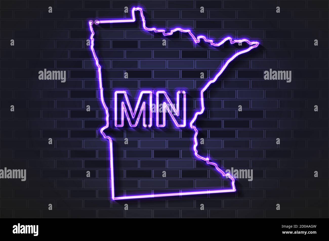 Vintage minnesota map hi-res stock photography and images - Alamy