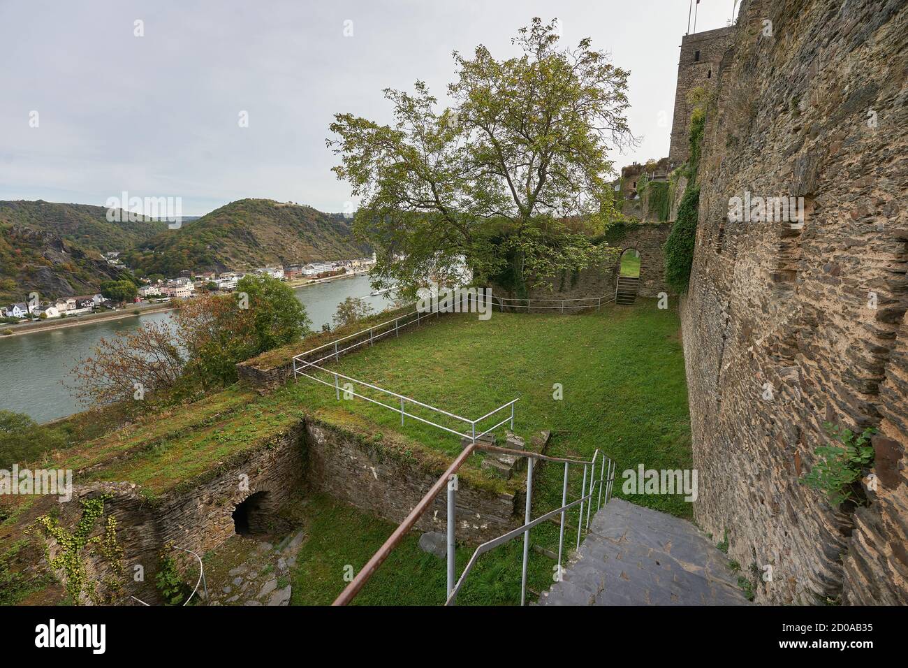 St. Goar, Germany. 02nd Oct, 2020. Many areas of Rheinfels Castle are ...