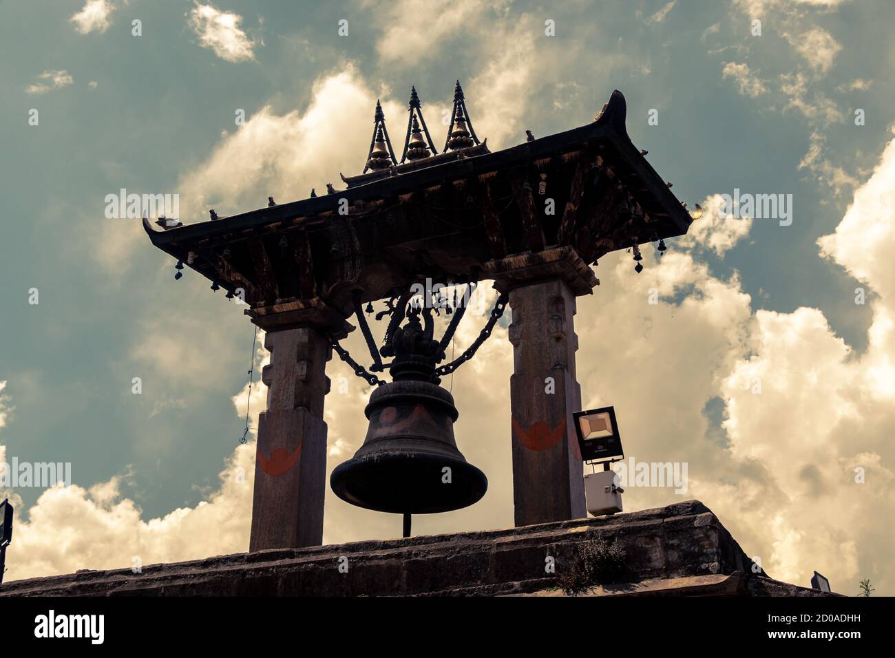 Taleju bell located in Patan Durbar Square, Patan, Nepal, which is one ...