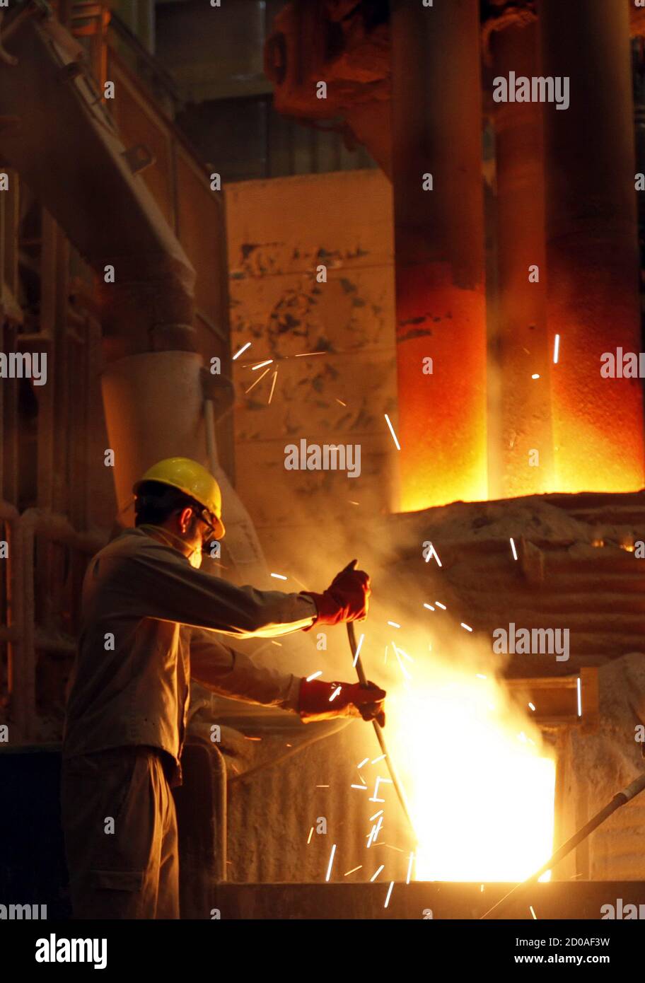 Blast furnace tapping hi-res stock photography and images - Alamy