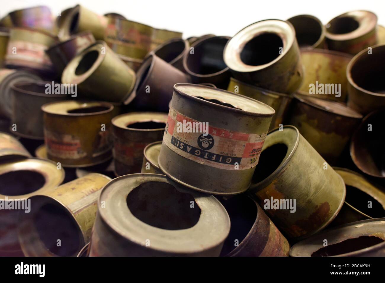 Empty zyklon b canisters hi-res stock photography and images - Alamy