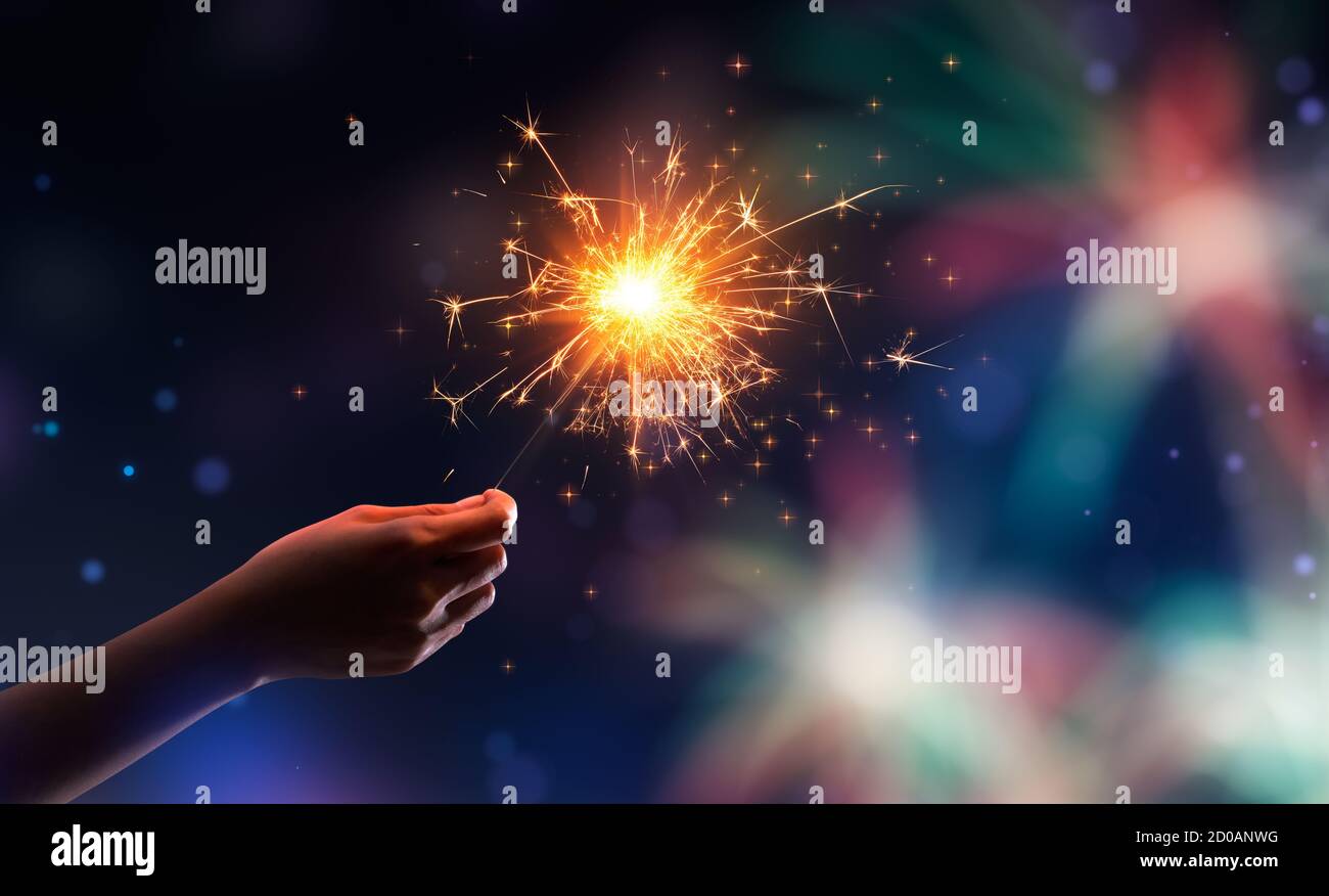 Sparklers In Hand