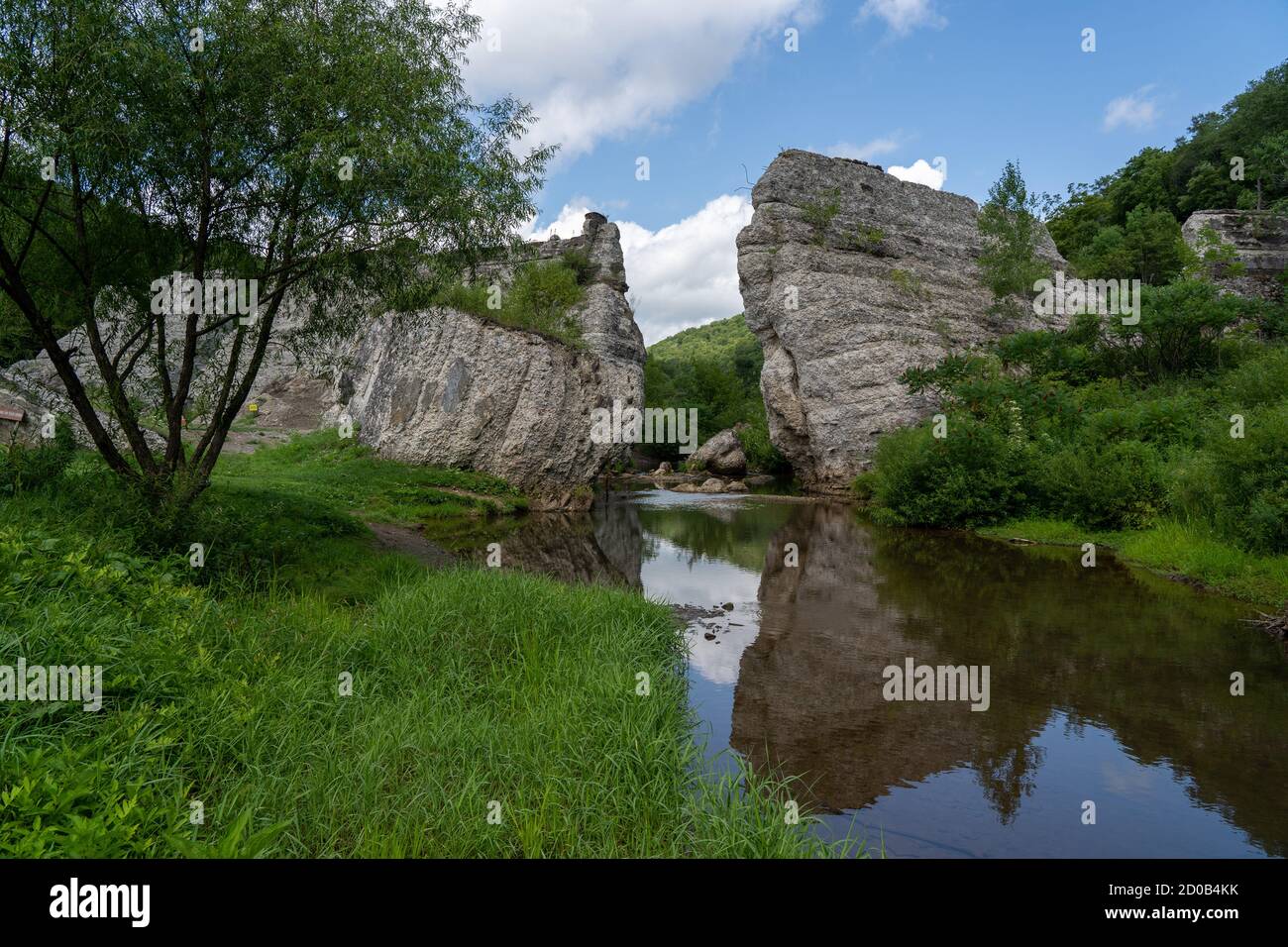 The broken remains of the Austin Dam failure in Austin, Pennsylvania ...