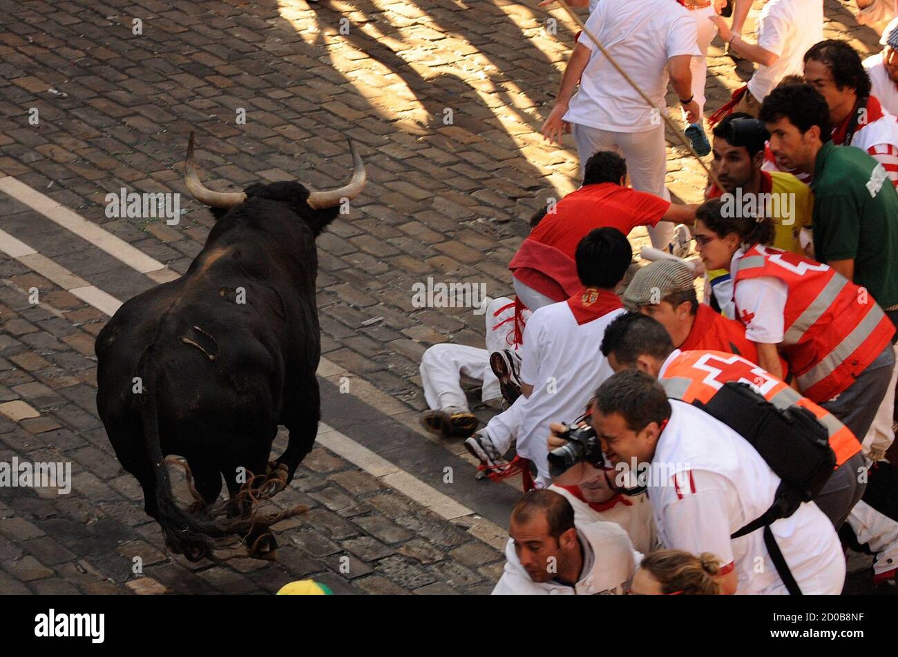 Running bull injuries hi-res stock photography and images - Alamy
