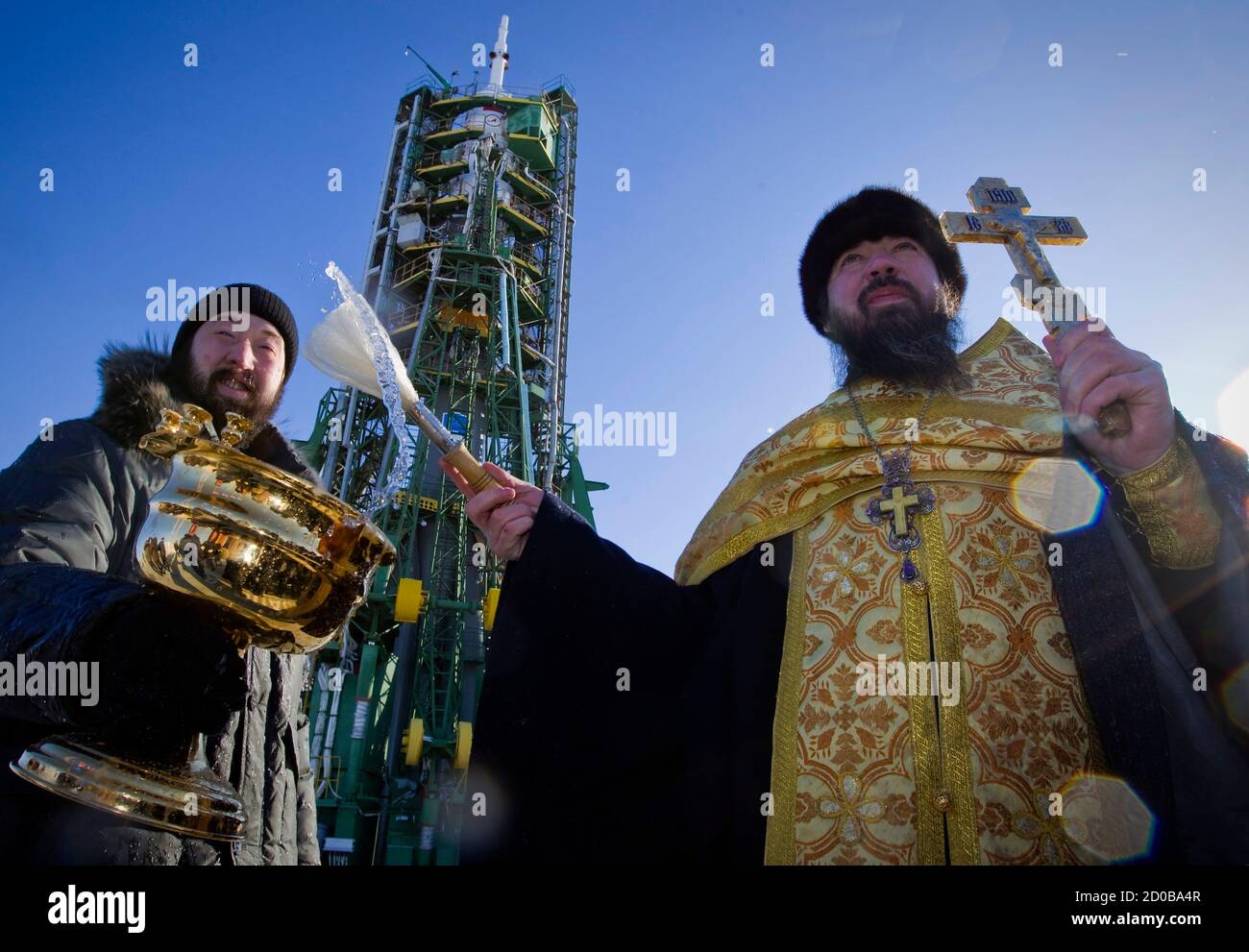 Orthodox priest conducts service in hi-res stock photography and images ...