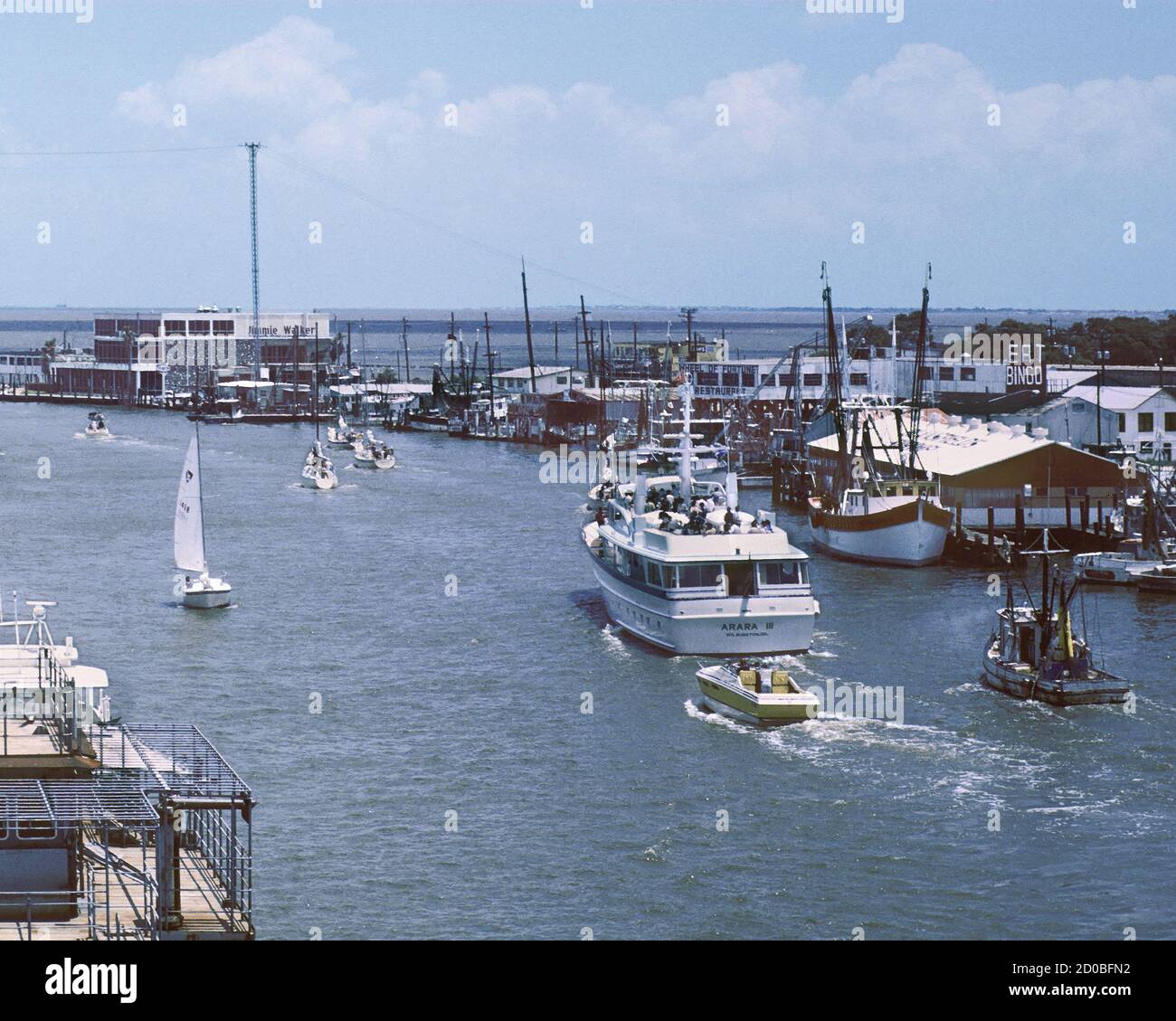 Seabrook and Kemah, Texas waterfront historic scenes Stock Photo - Alamy
