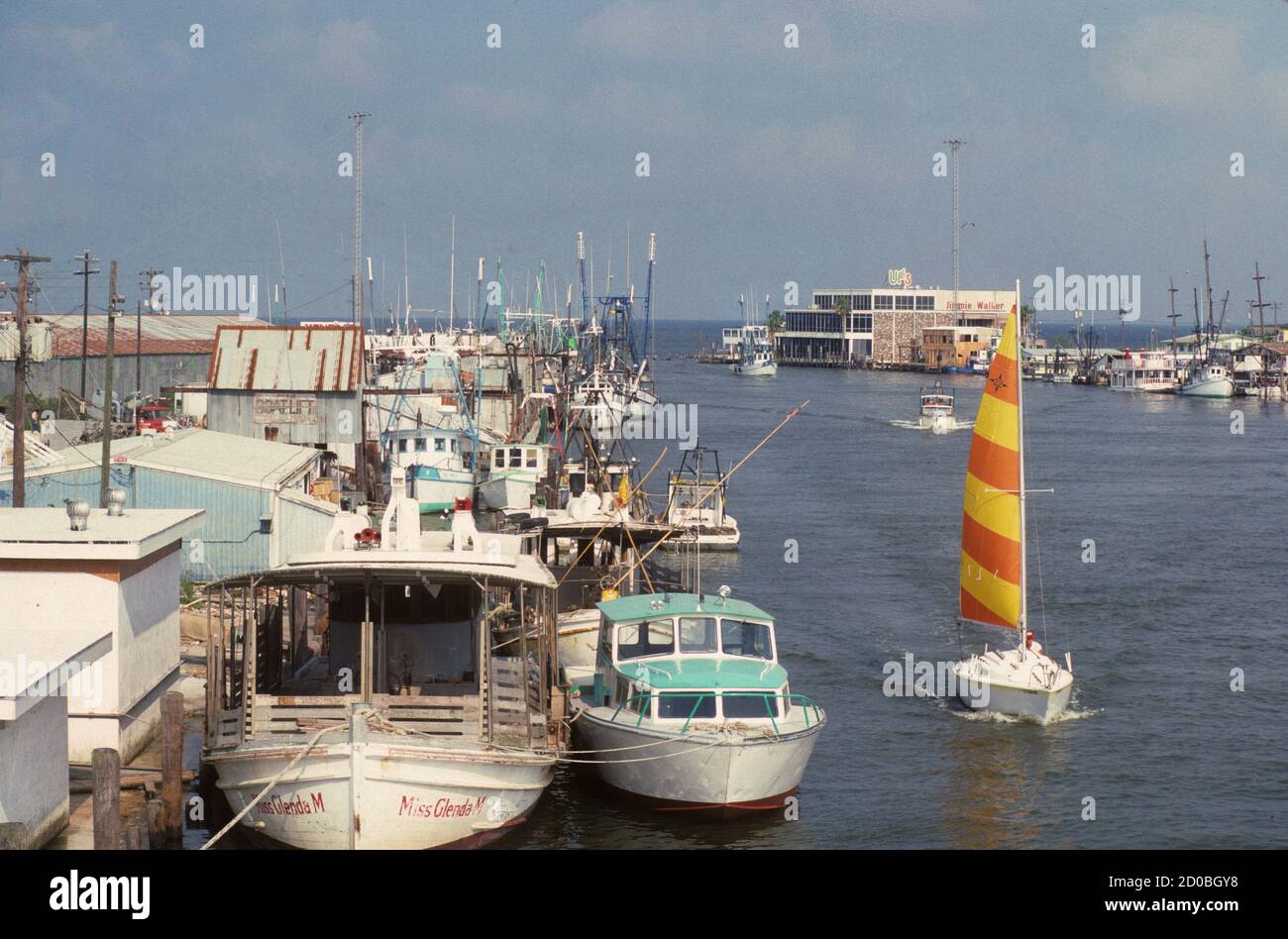 Seabrook and Kemah, Texas waterfront historic scenes Stock Photo - Alamy