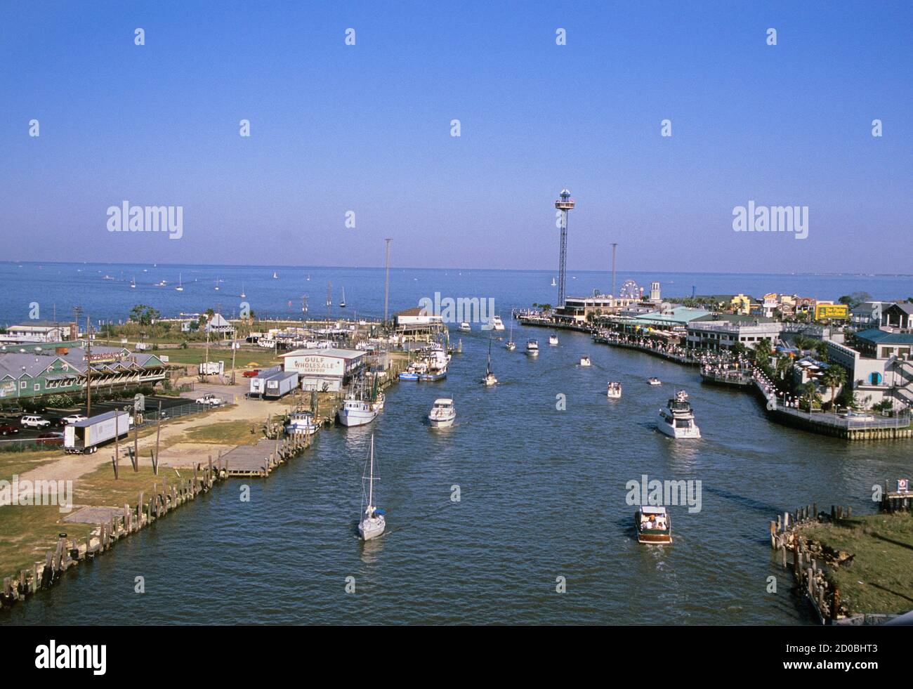 Seabrook and Kemah, Texas waterfront historic scenes Stock Photo - Alamy