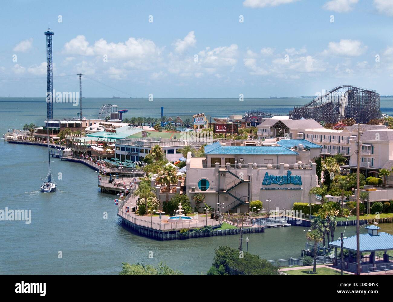 Seabrook and Kemah, Texas waterfront historic scenes Stock Photo - Alamy