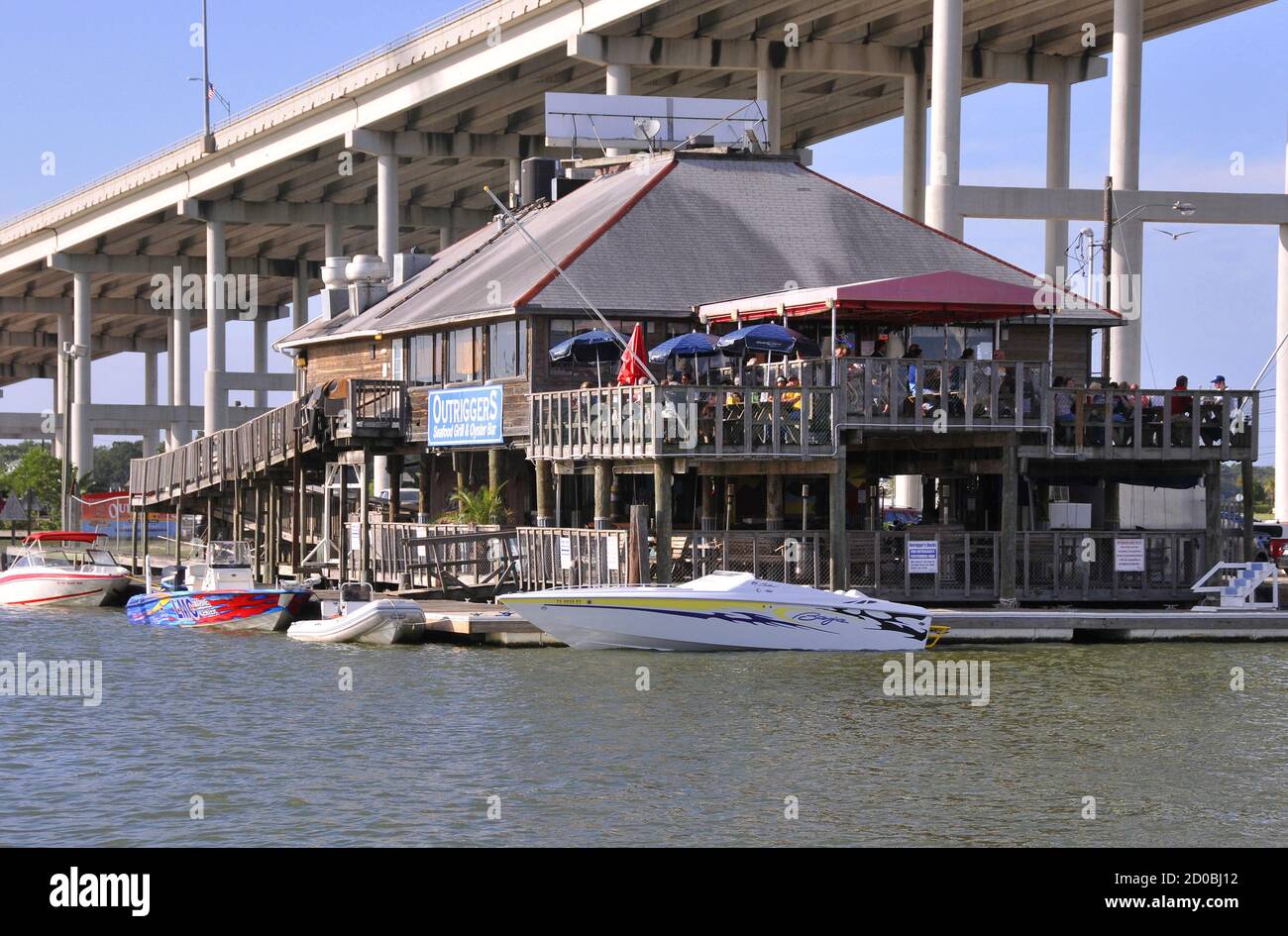Seabrook and Kemah, Texas waterfront historic scenes Stock Photo - Alamy
