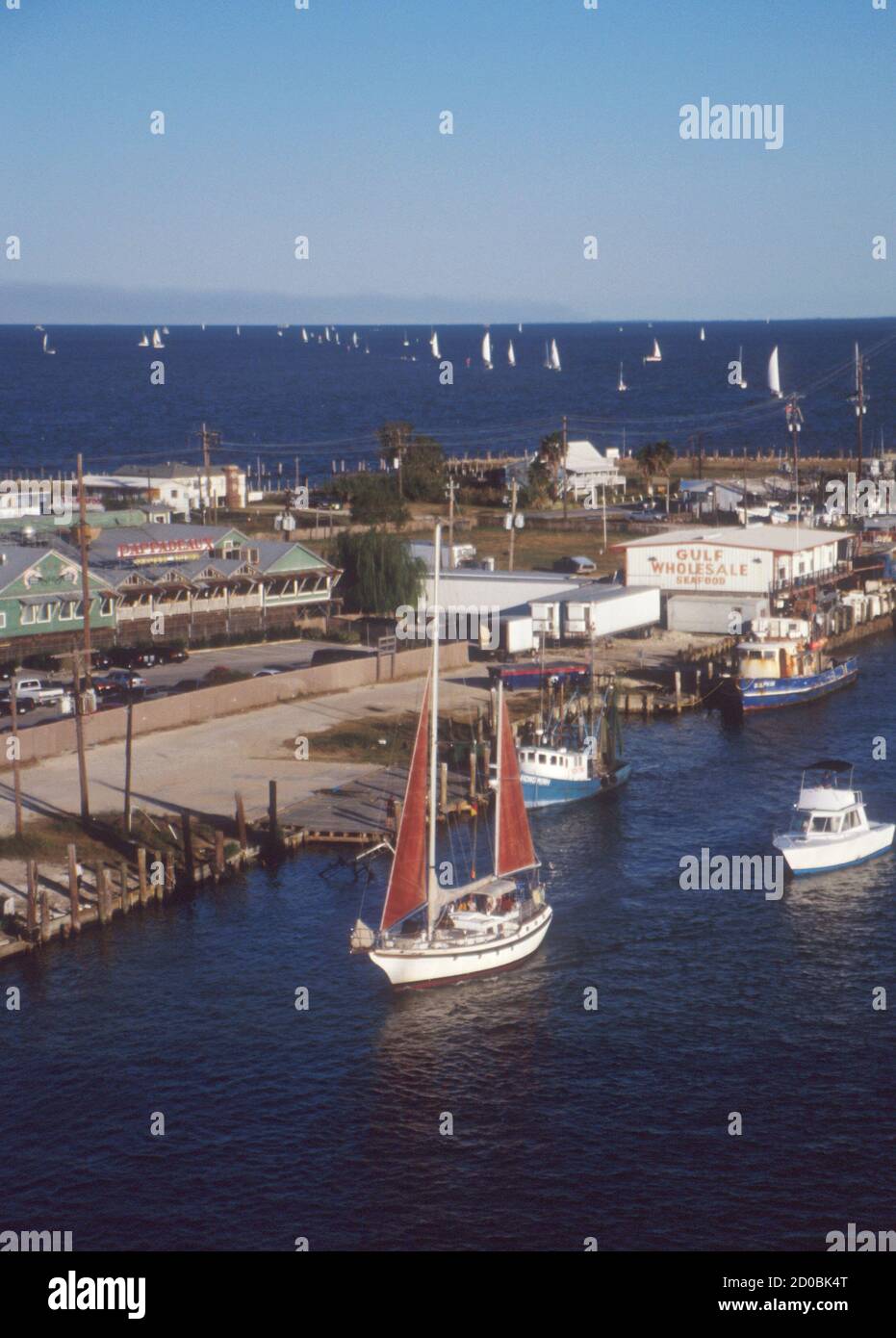 Seabrook and Kemah, Texas waterfront historic scenes Stock Photo - Alamy