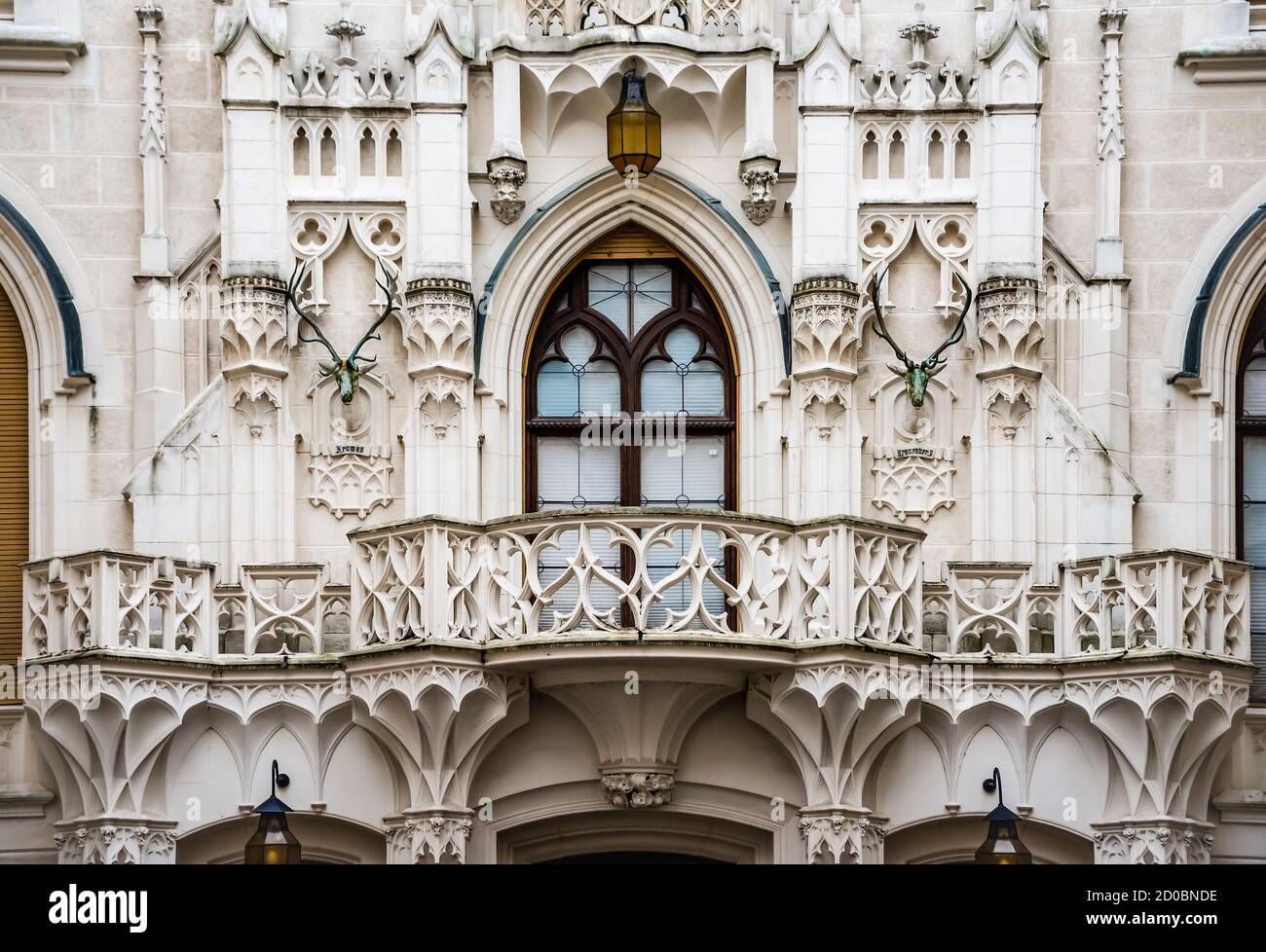 Hluboka castle balcony hi-res stock photography and images - Alamy