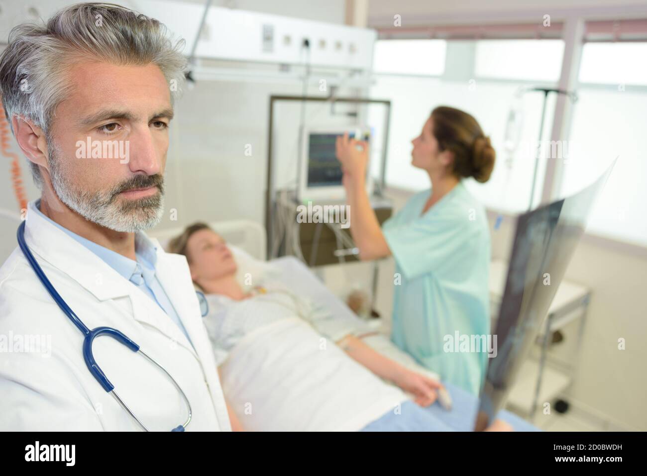 doctor at work in an hospital Stock Photo - Alamy
