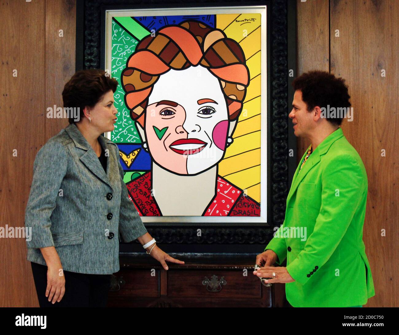Brazilian artist britto in front hi-res stock photography and images ...