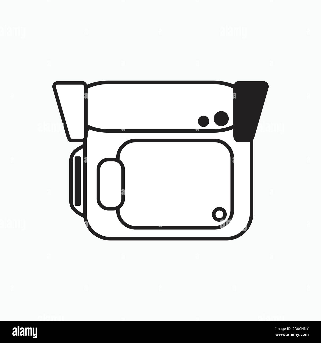 Photo line blue icon Black and White Stock Photos & Images - Alamy