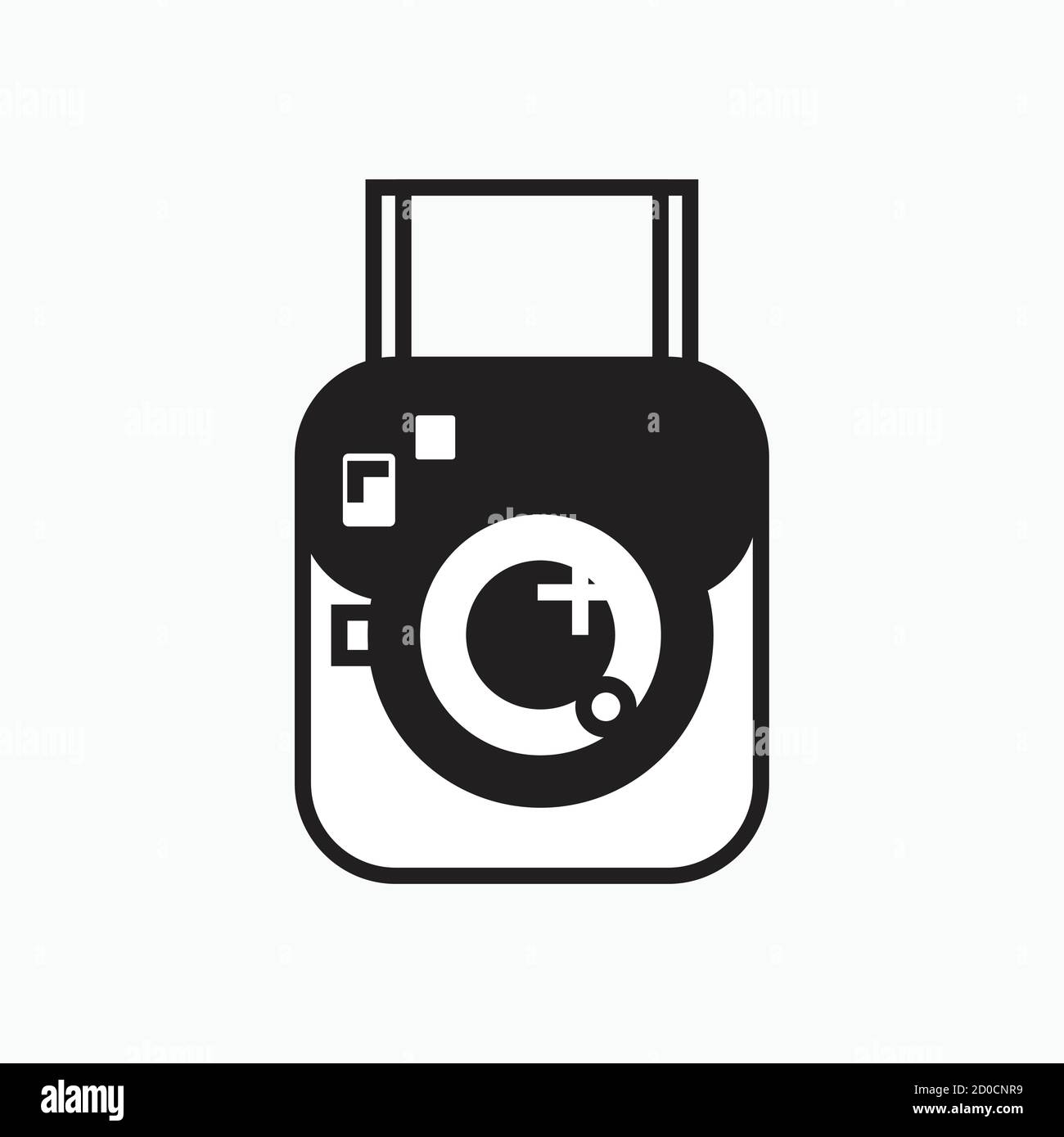 instant camera flat style icon vector illustration Stock Vector Image ...