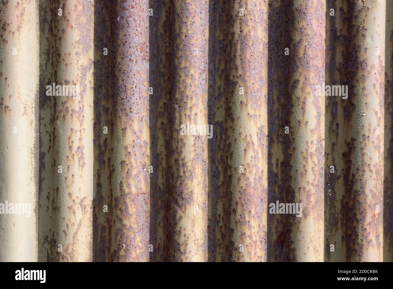 Abstract red texture background on tin metal sheet with lines and ...