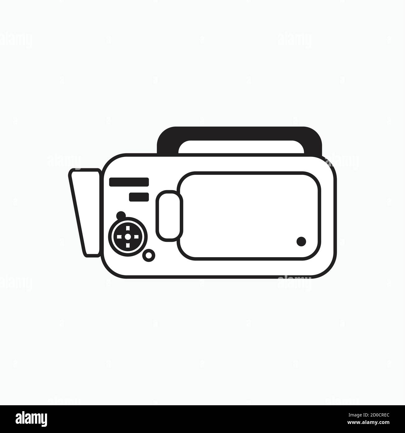 Photo line blue icon Black and White Stock Photos & Images - Alamy