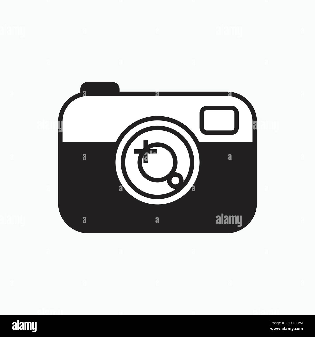 digital camera icon or logo isolated sign symbol vector illustration ...