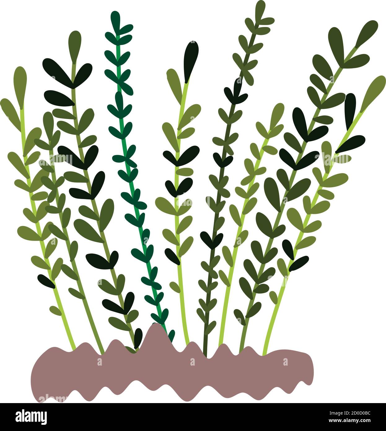 gardening, branches planting soil isolated icon style vector ...