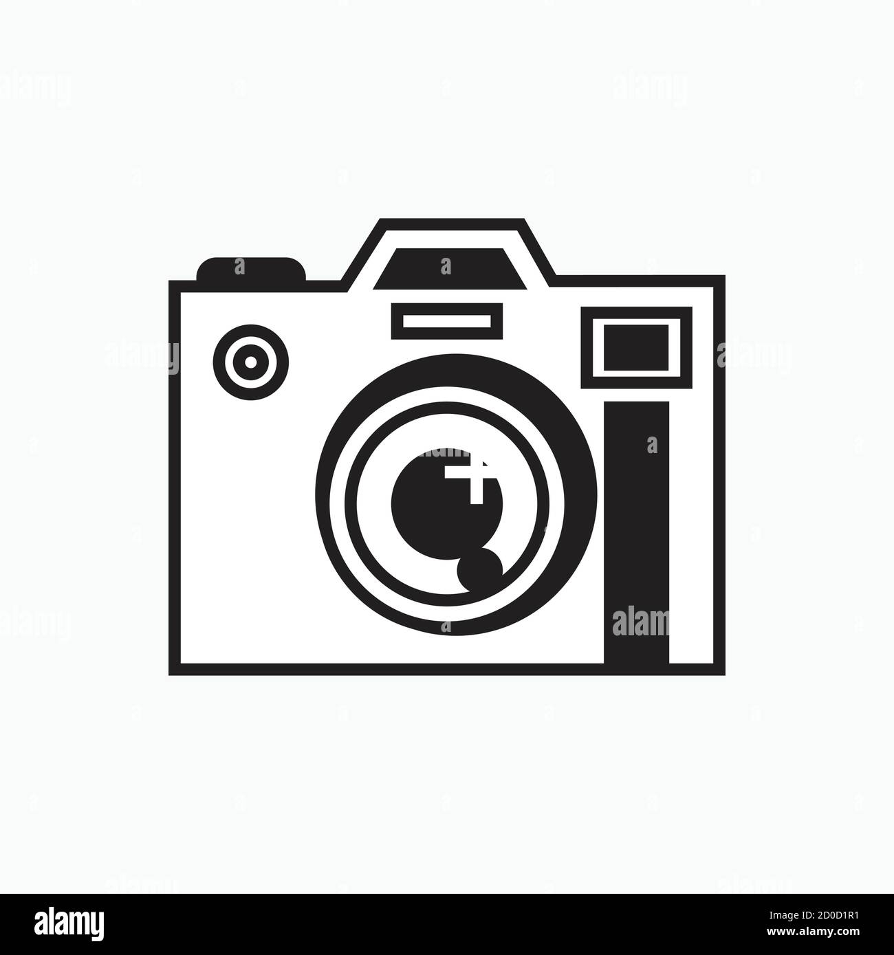digital camera icon or logo isolated sign symbol vector illustration ...