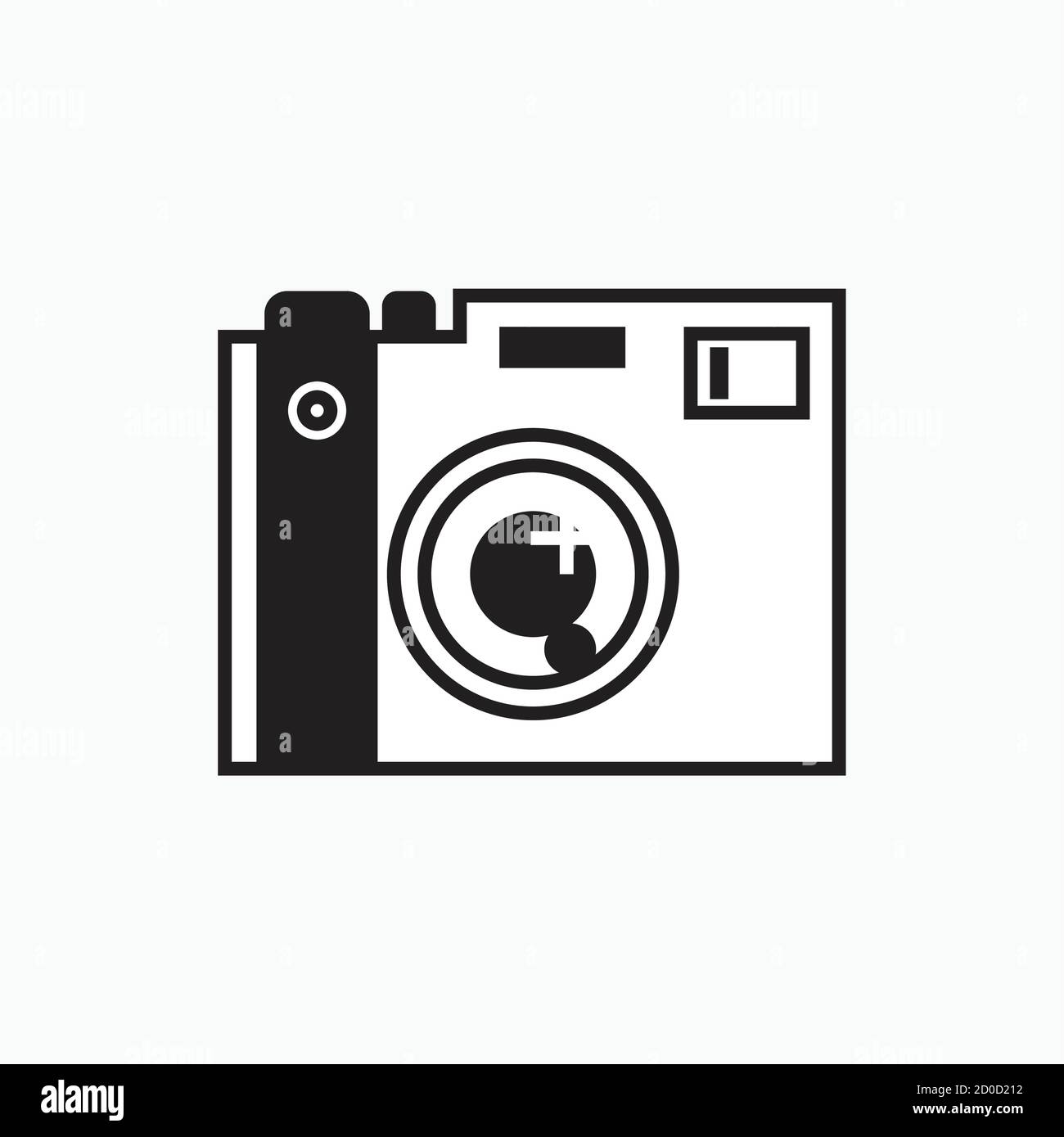 digital camera icon or logo isolated sign symbol vector illustration ...