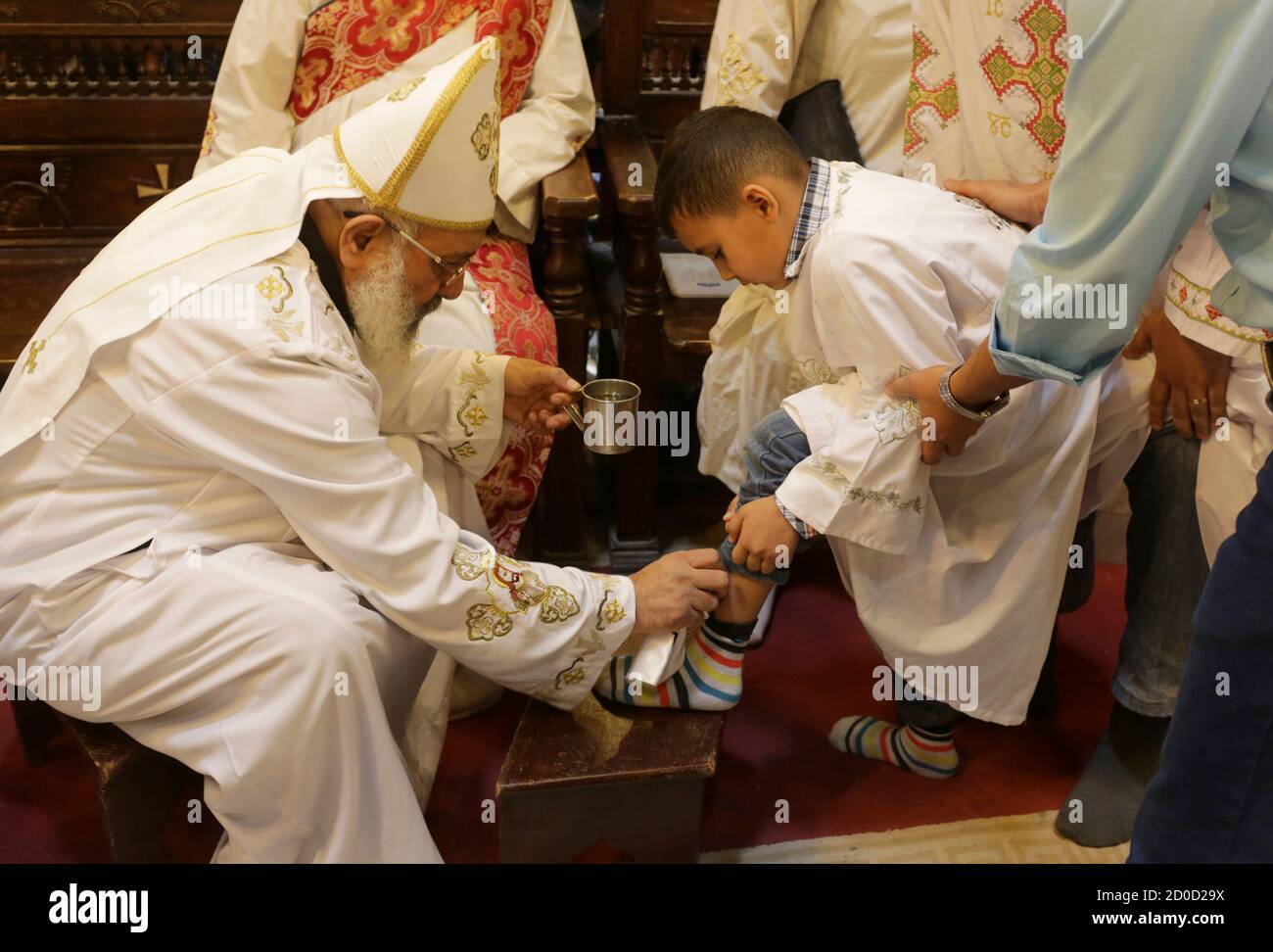 Feet washing ceremony hi-res stock photography and images - Alamy