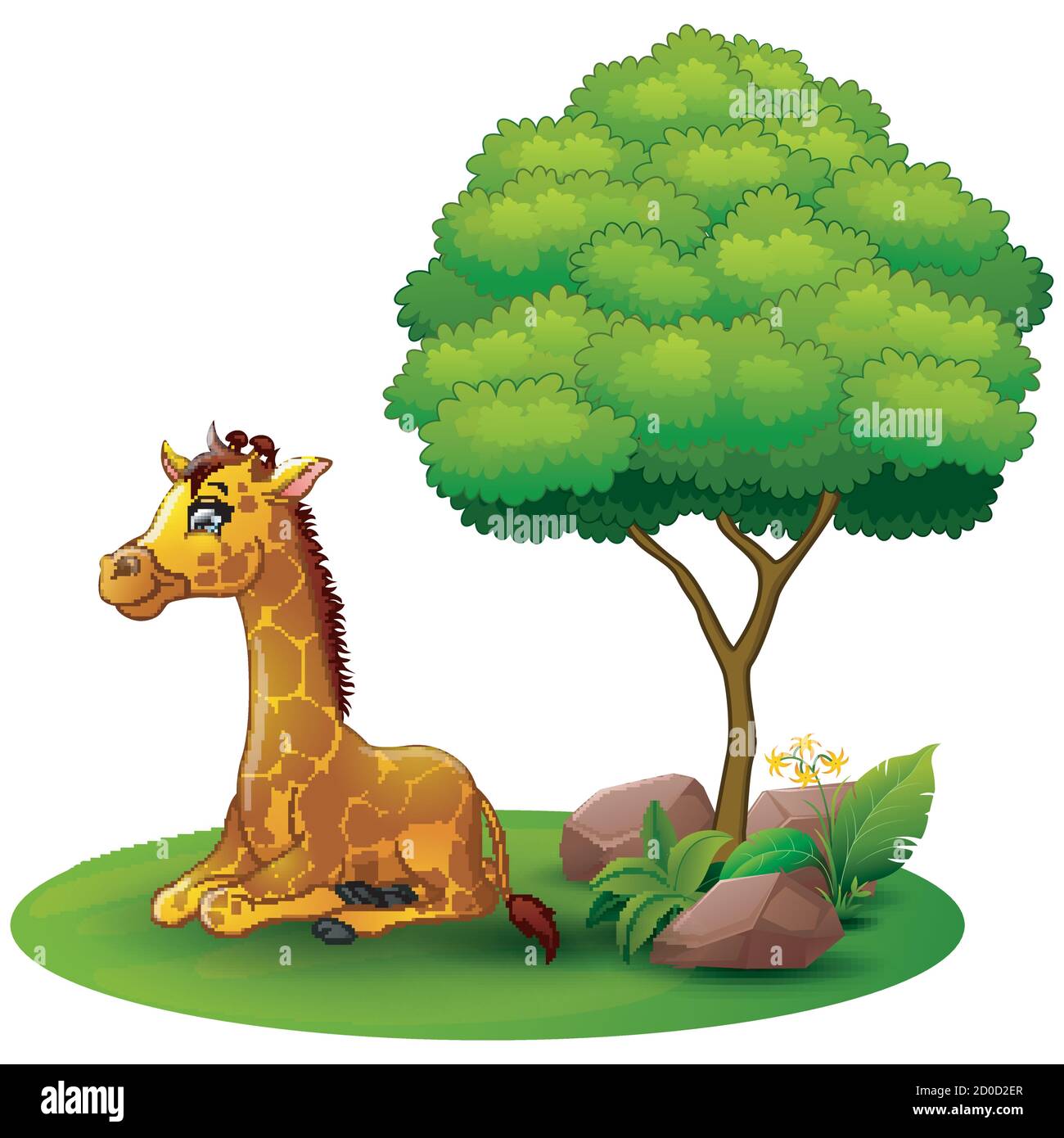 Tall white flowers Stock Vector Images - Alamy