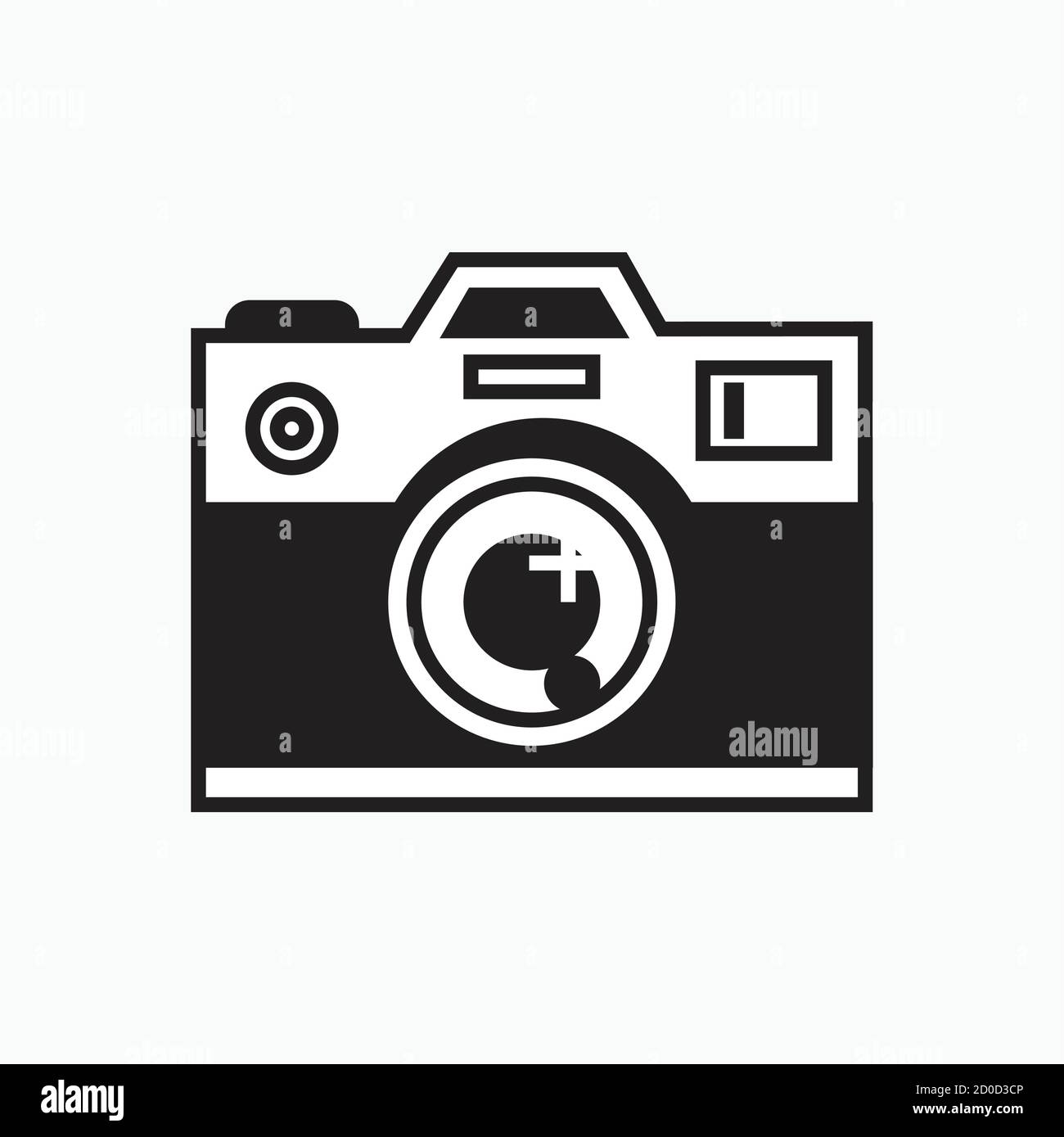 digital camera icon or logo isolated sign symbol vector illustration ...