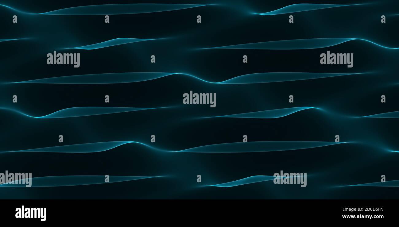 Abstract black background with shades of turquoise stripes - 2D ...