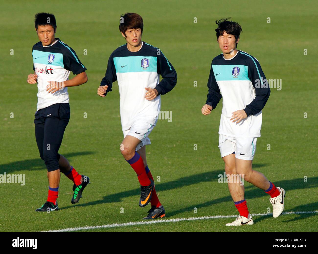South koreas park ji sung and lee young pyo hi-res stock photography ...