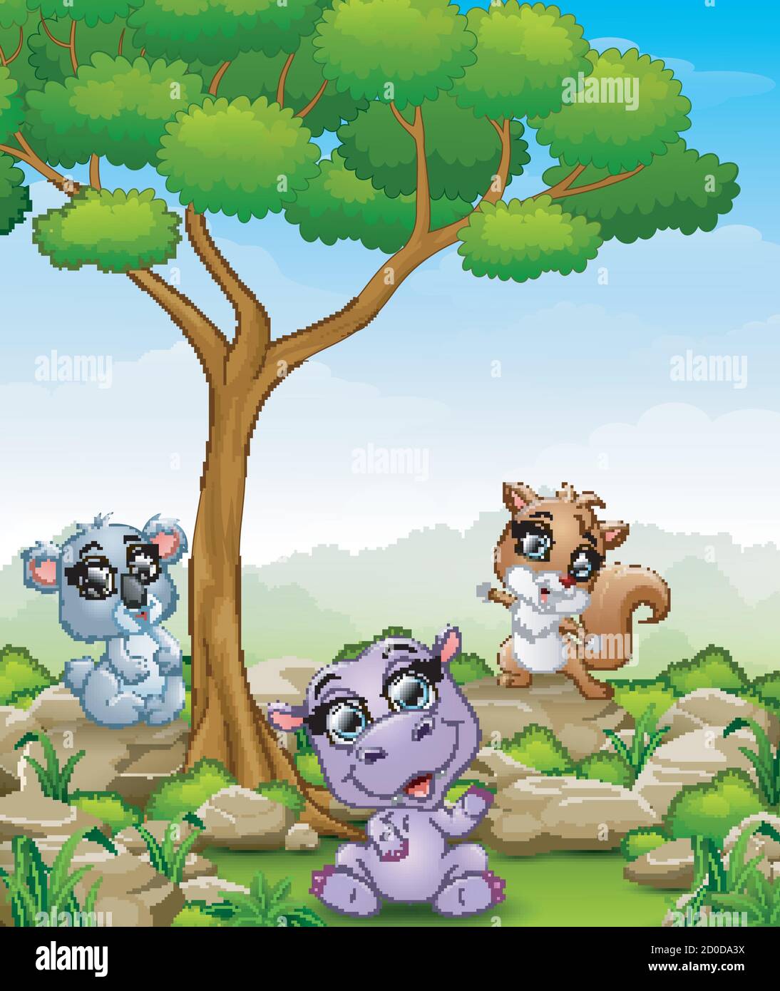 Koala squirrel Stock Vector Images - Alamy