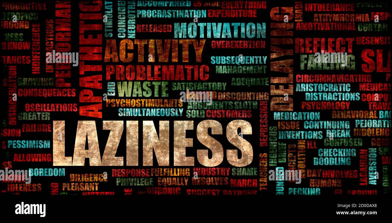 Laziness as a Lifestyle Concept Abstract Background Stock Photo - Alamy