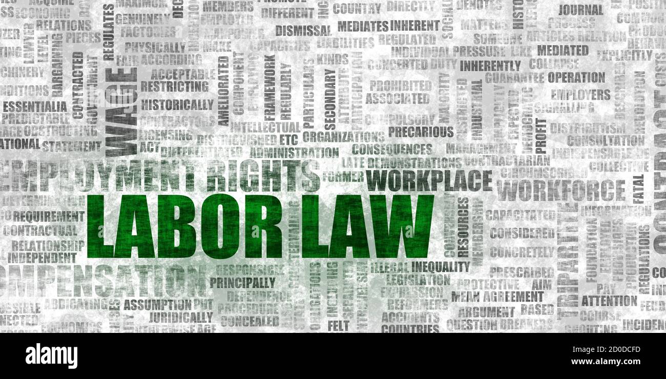 Labor Law as a Business Employee Concept Abstract Stock Photo - Alamy