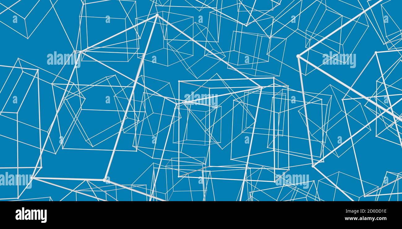 Futuristic Art Abstract With Digital Technology Theme Stock Photo - Alamy