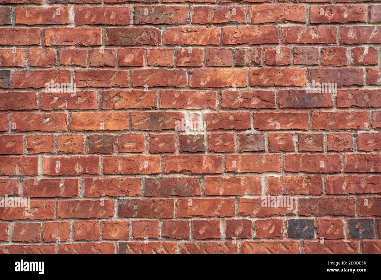 Scratched surface and red brick wall background in abstract patterns ...