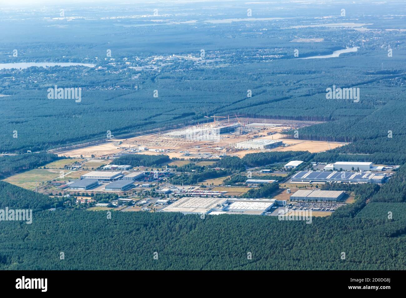 Berlin, Germany - August 19, 2020: Tesla Gigafactory Berlin Brandenburg ...