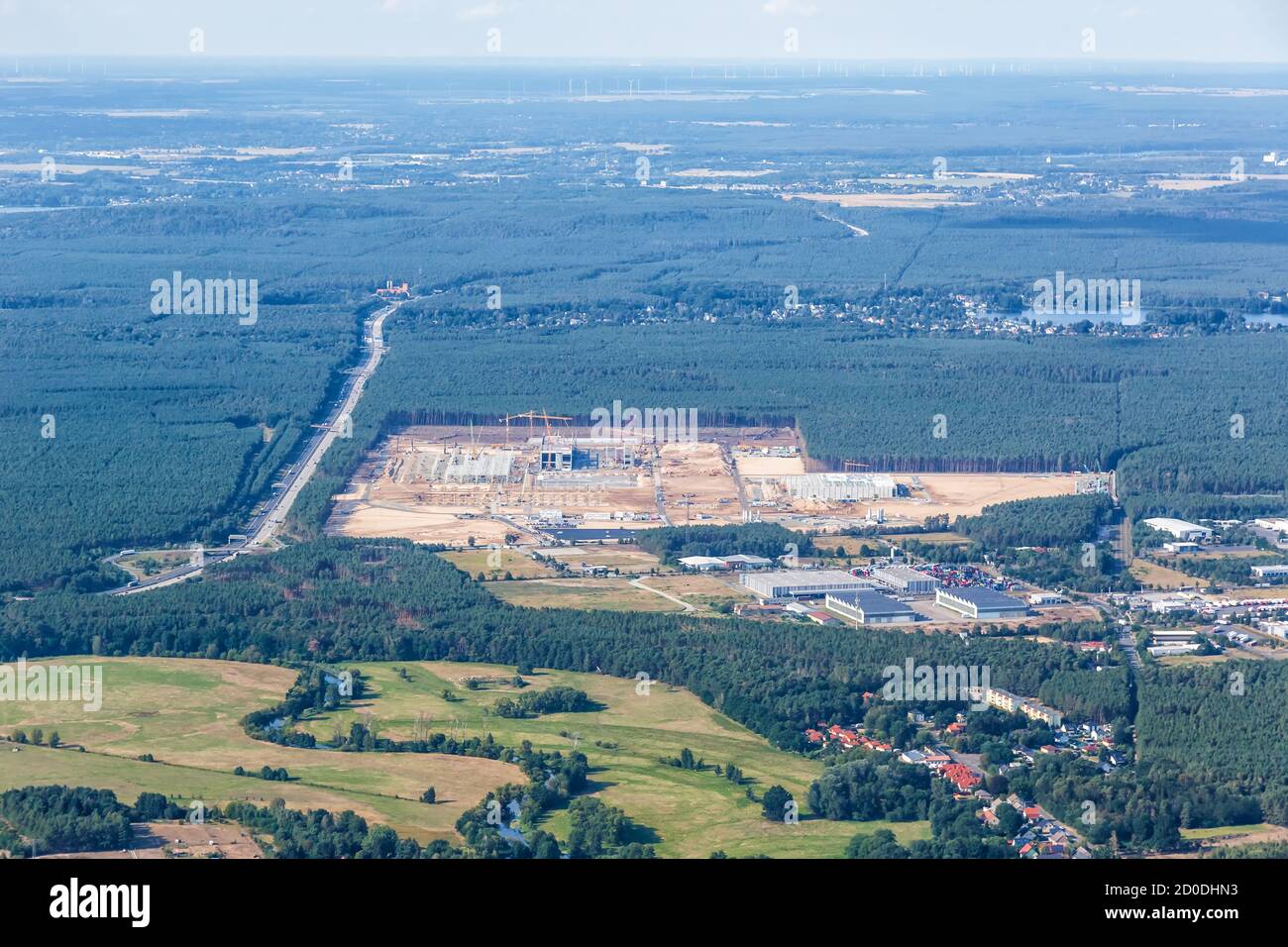 Berlin, Germany - August 19, 2020: Tesla Gigafactory Berlin Brandenburg ...