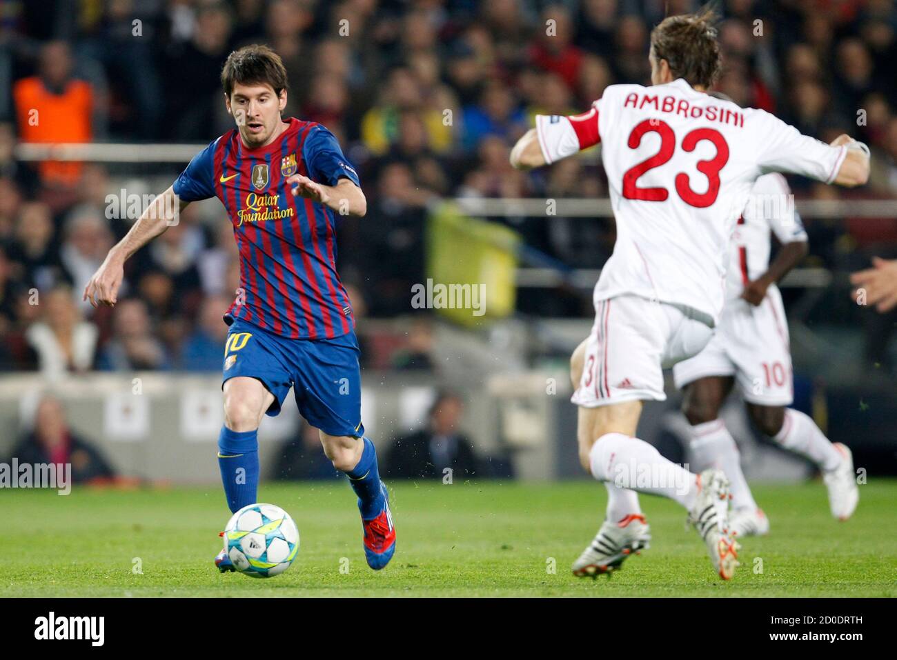 Lionel messi barcelona massimo ambrosini hi-res stock photography and ...