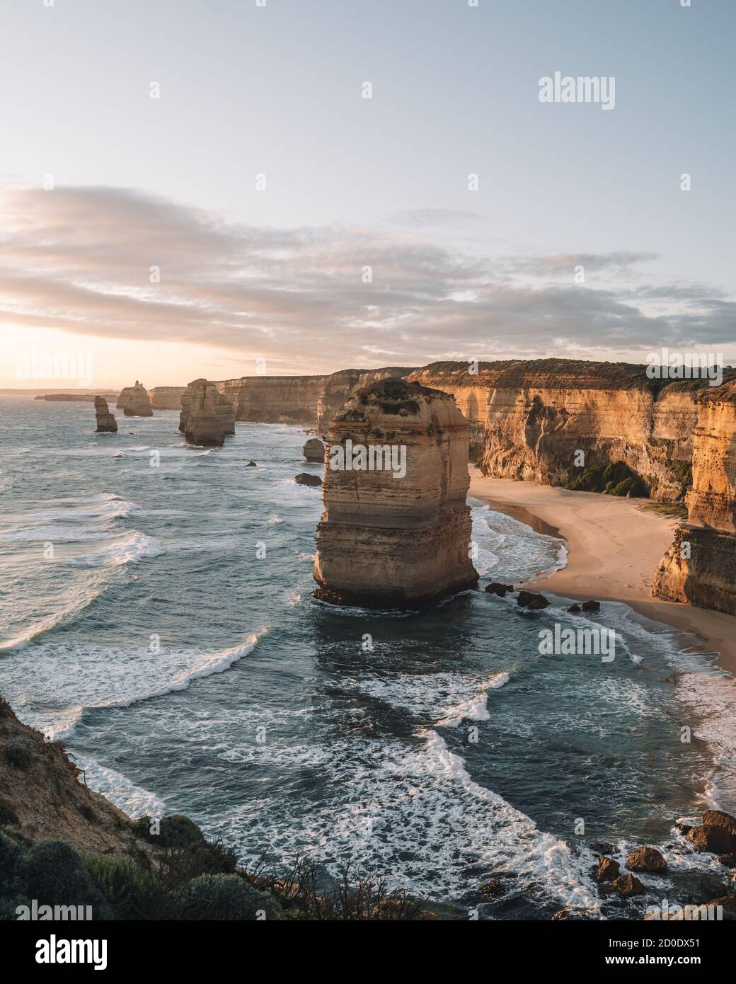 Scenic Sunset Views from the Great Ocean Road, Melbourne Australia ...